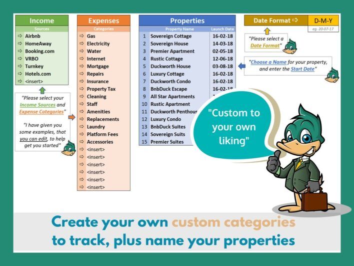 Airbnb Spreadsheet for Tracking Finances - (Free Template for Excel)