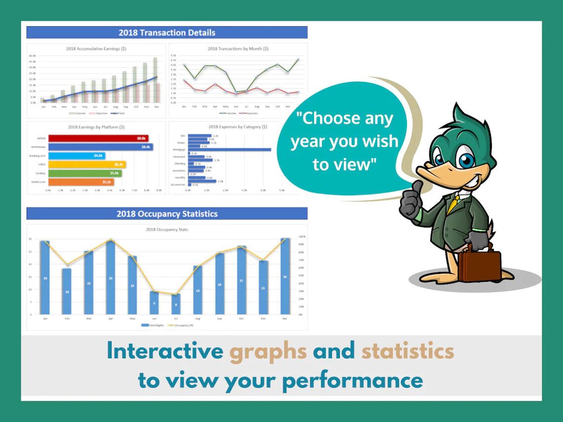 Airbnb Spreadsheet for Tracking Finances - (Free Template for Excel)
